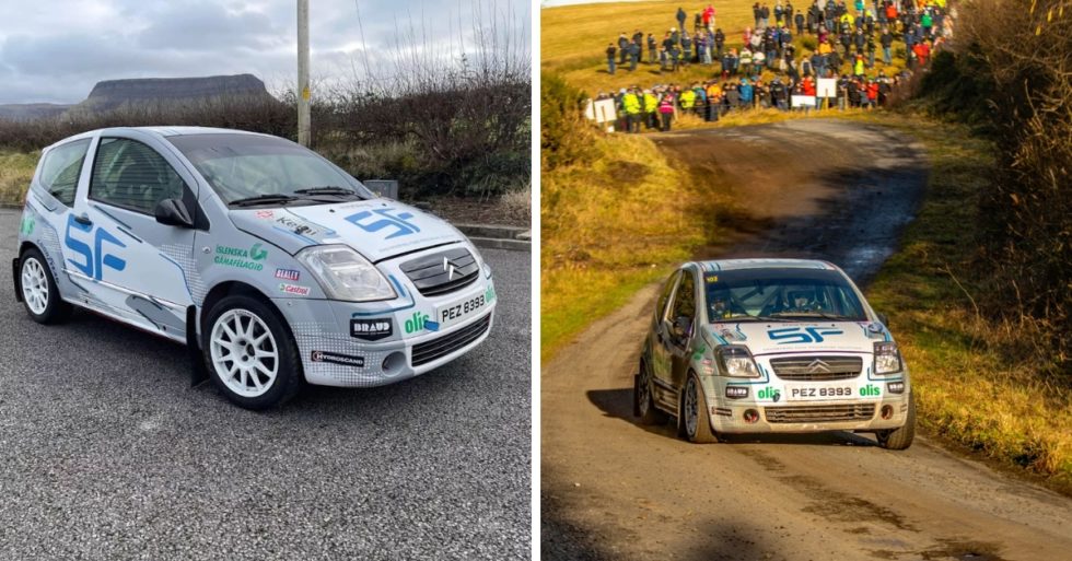 SF Engineering Sponsored Rally Car with Employee Connection Performs ...